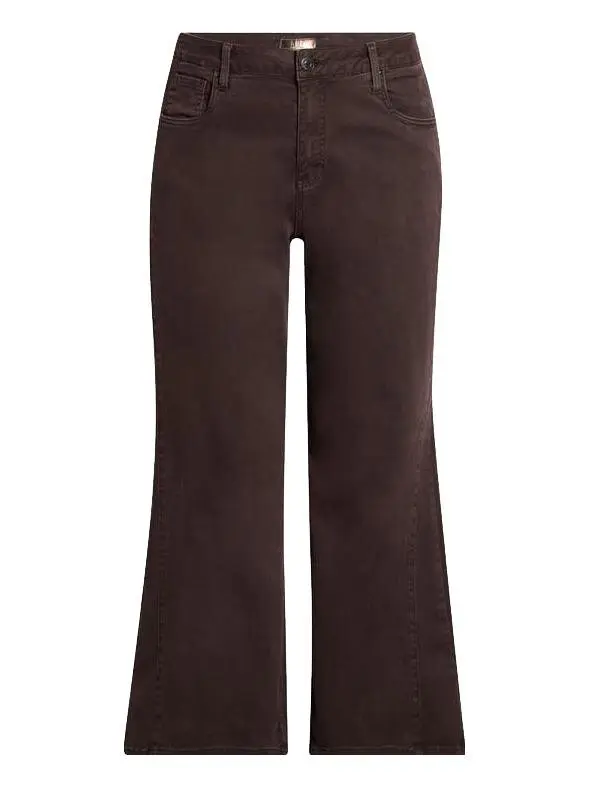 Kut From The Kloth Meg High Waist Wide Leg Jeans - Chocolate