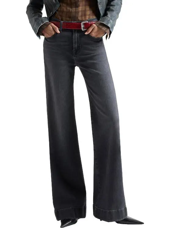 7 For All Mankind Modern Dojo High Waist Flare Jeans - Inkstorm