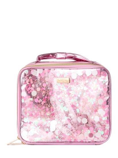 PACKED PARTY Confetti Filled Lunchbox With Metallic Finish - Pink