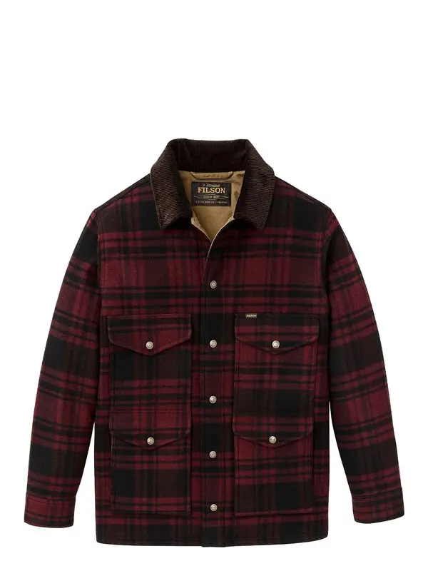 Filson Wool Blend Insulated Cruiser Jacket - Nero