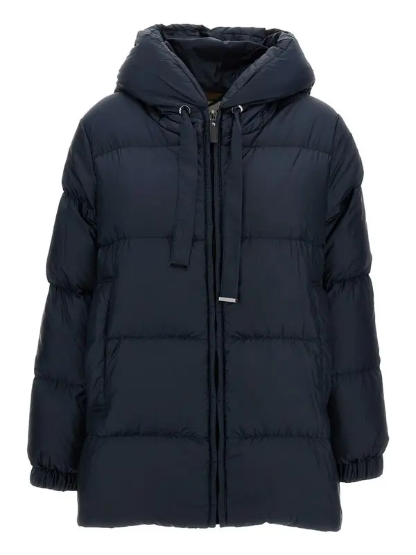 Max Mara Short Puffer Jacket - Blu