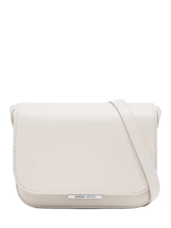 Giorgio Armani X 10 Corso Como Medium Leather Shoulder Bag - White