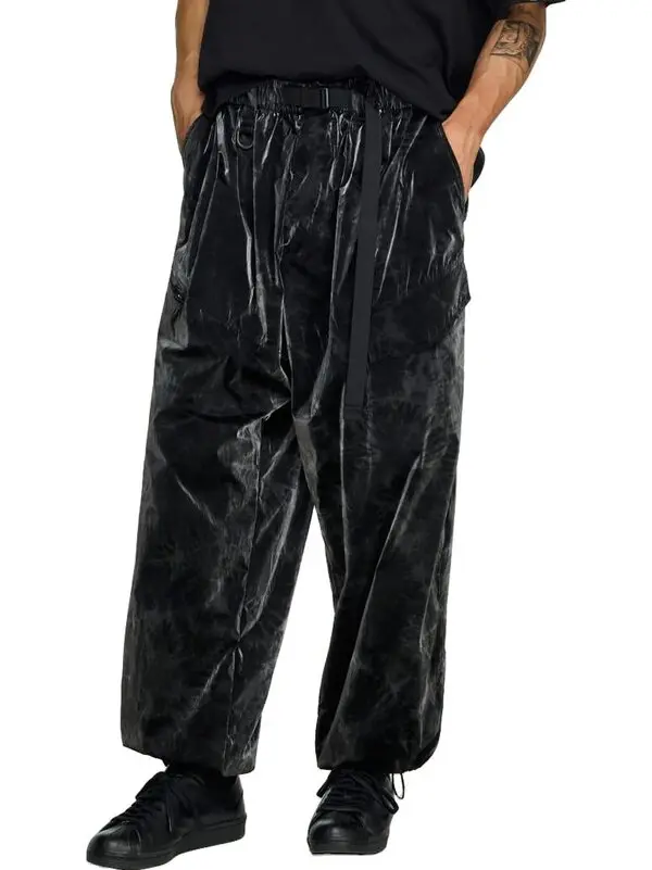 Adidas Y-3 Marble Nylon Tapered Pants - Black