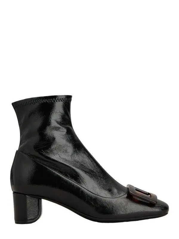 ROGER VIVIER Stretch Booties With Buckle Detail - Black