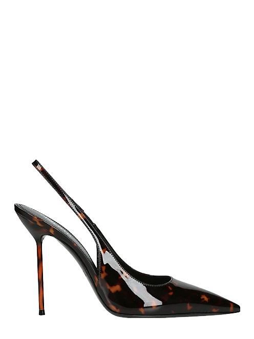 Paris Texas Lidia Slingback 105 Patent Leather Heels - Dk.brn Com