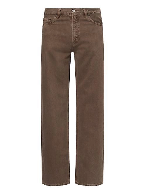 FRAME Relaxed Straight-leg Cotton-blend Jeans - Brownstone