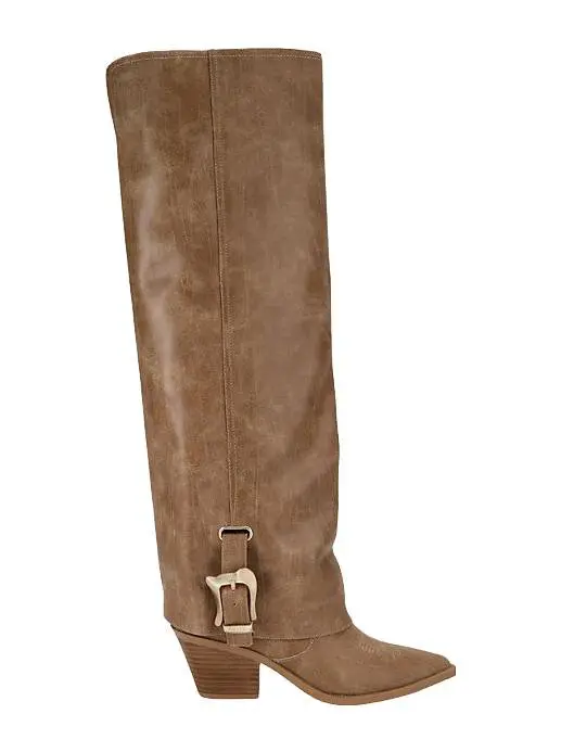 Steve Madden Sorcere High Leg Faux-leather Boots - Tan