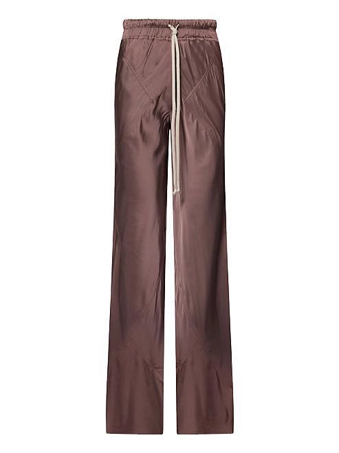 Rick Owens Satin Drawstring Trousers - Grape