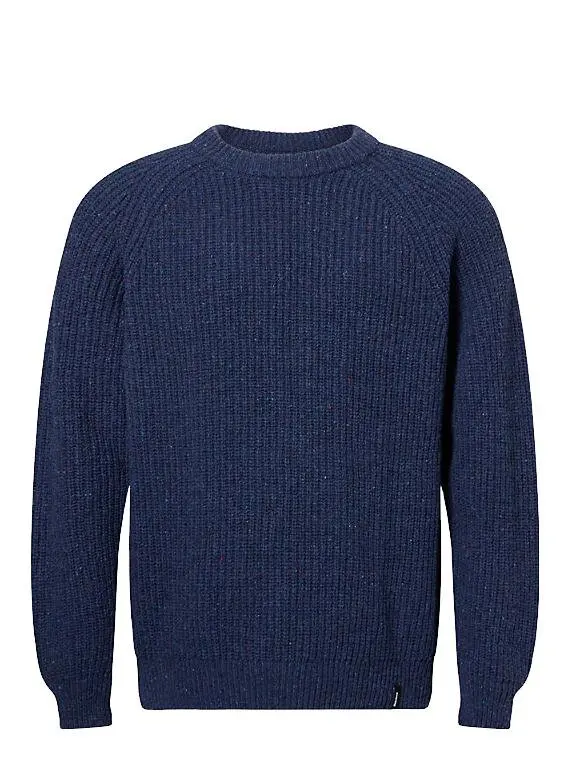 FINISTERRE Knitted Wool Jumper - Navy
