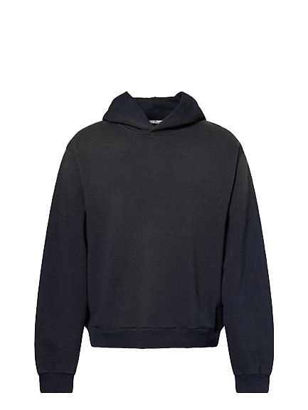 Acne Studios Franziska 1996 Logo Cotton Hoodie - Black