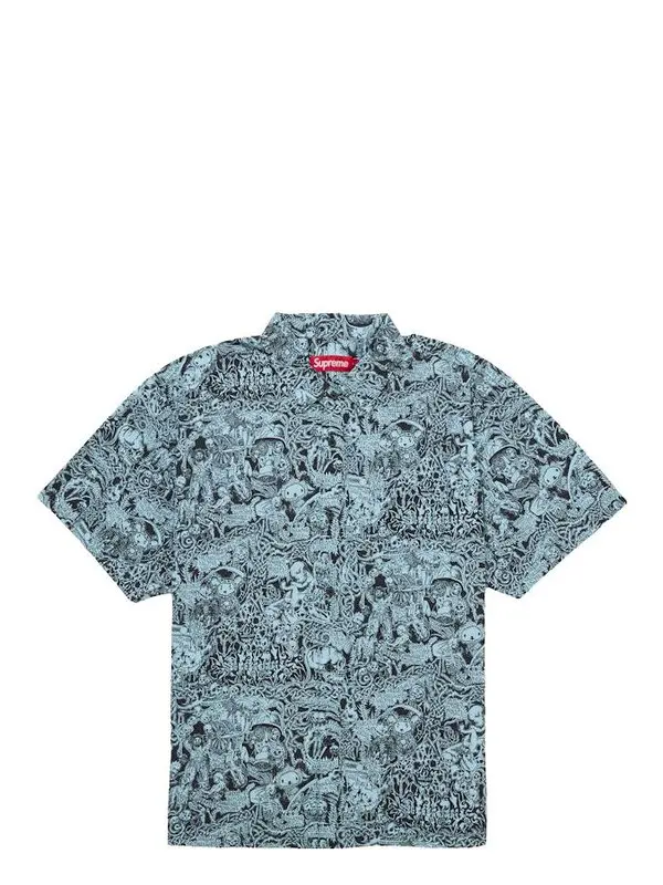 Supreme Wombat Short Sleeve Shirt - Blue