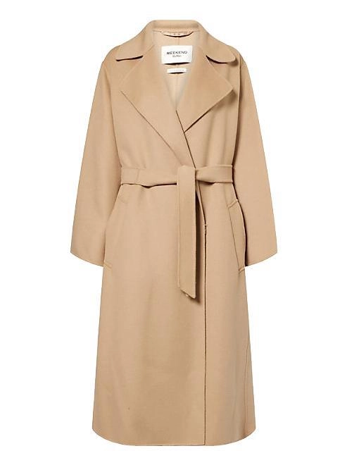Max Mara Brushed Wool Coat - Camel