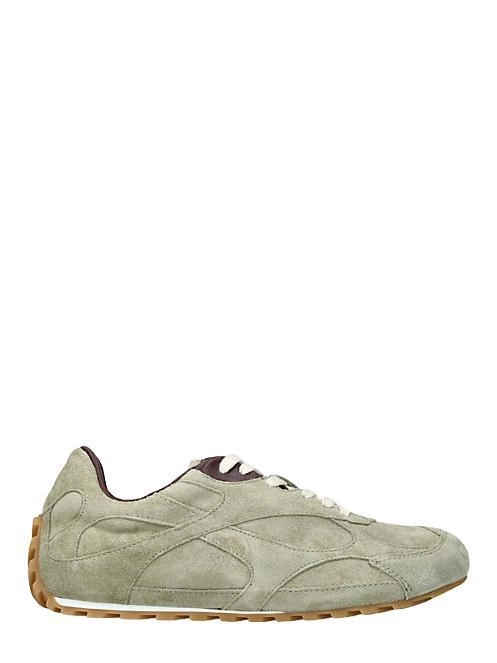 Bottega Veneta Orbit Flash Suede Trainers - Beige Comb