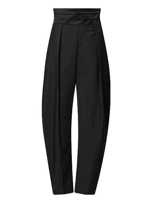 ROHE FRAMES Puck Tailored Wool-blend Trousers - Black