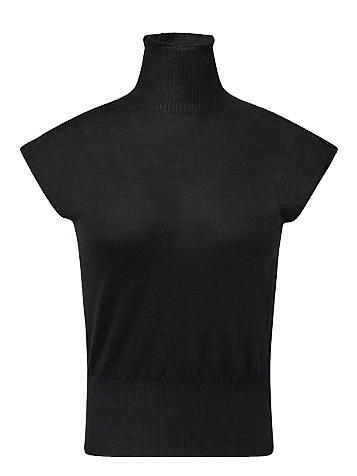 Rick Owens Sleeveless Turtle-neck Cashmere Jumper - Black