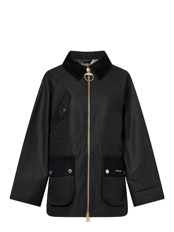 Barbour Treeton Waxed-cotton Jacket - Black/ancient