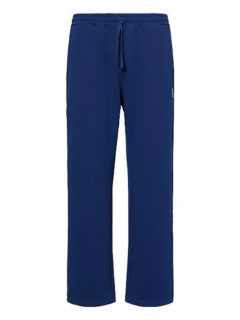 FIFA 1904 Luca Brand-badge Cotton Jogging Bottoms - Blue