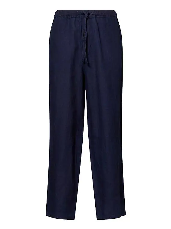 FRAME Straight-leg Linen Trousers - Rinse