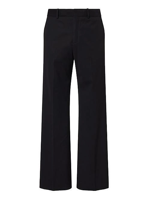 Acne Studios Palvin Wide-leg Wool Jacquard Trousers - Black