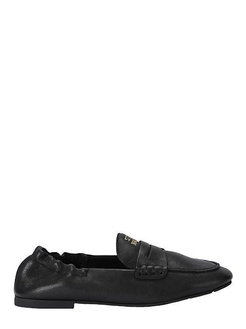 Steve Madden Newbury Leather Loafers - Black