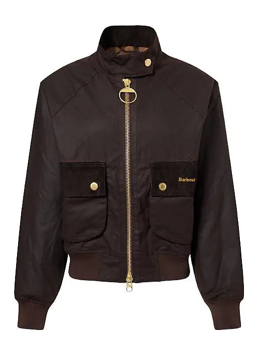 Barbour Ivybridge Logo-embroidered Waxed Cotton Jacket - Rustic/muted