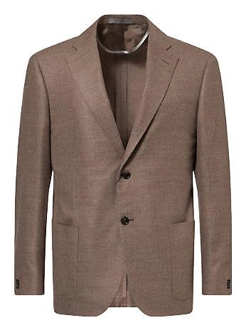 Corneliani Single-breasted Notch-lapel Virgin-wool Jacket - Beige