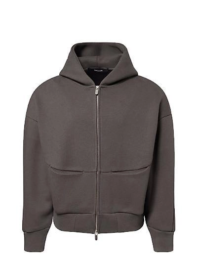 SEVENTH V2 Panelled Cotton-blend Hoody - Charcoal