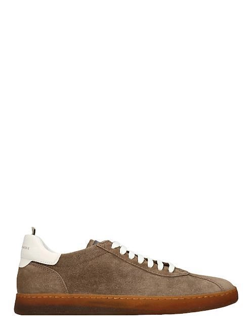 Officine Creative Halo Suede Lace-up Trainers - Grey/dark