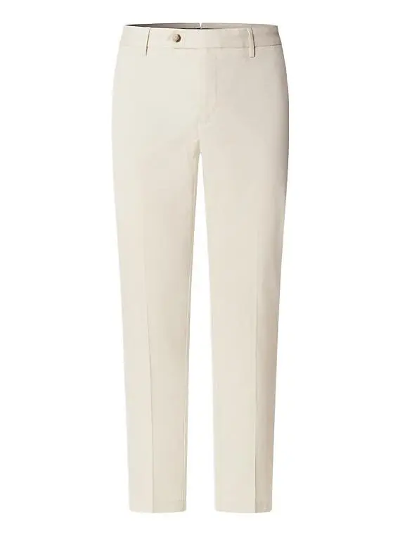 HACKETT Kensington Ribbed Slim-fit Stretch-cotton Chinos - Off White