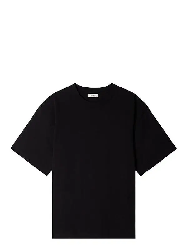 Sandro Crewneck Relaxed-fit Cotton T-shirt - White