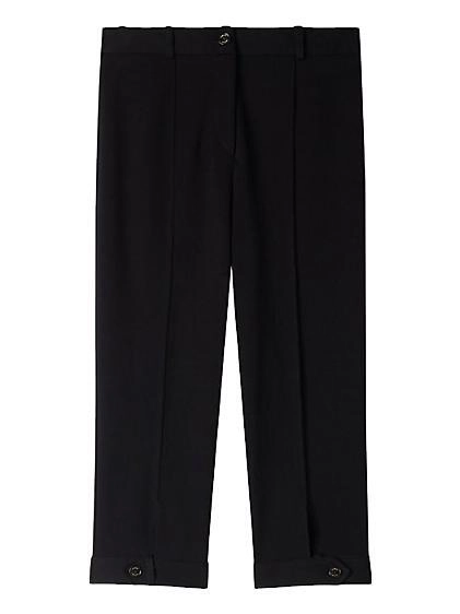 Sandro High-rise Knee-length Woven Shorts - Black