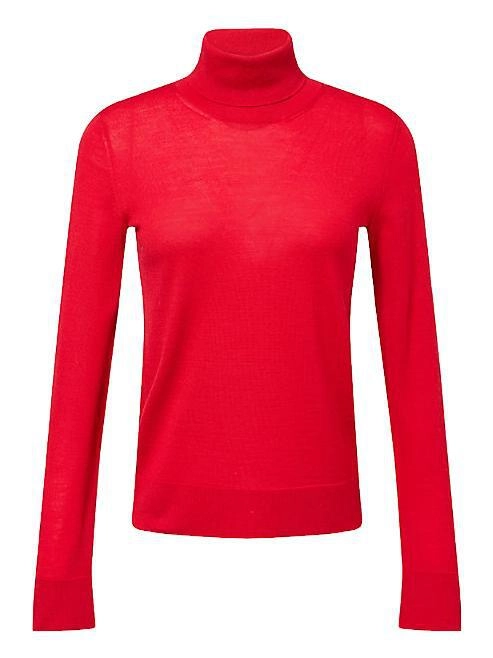 ROHE FRAMES Turtleneck Wool-blend Jumper - Red