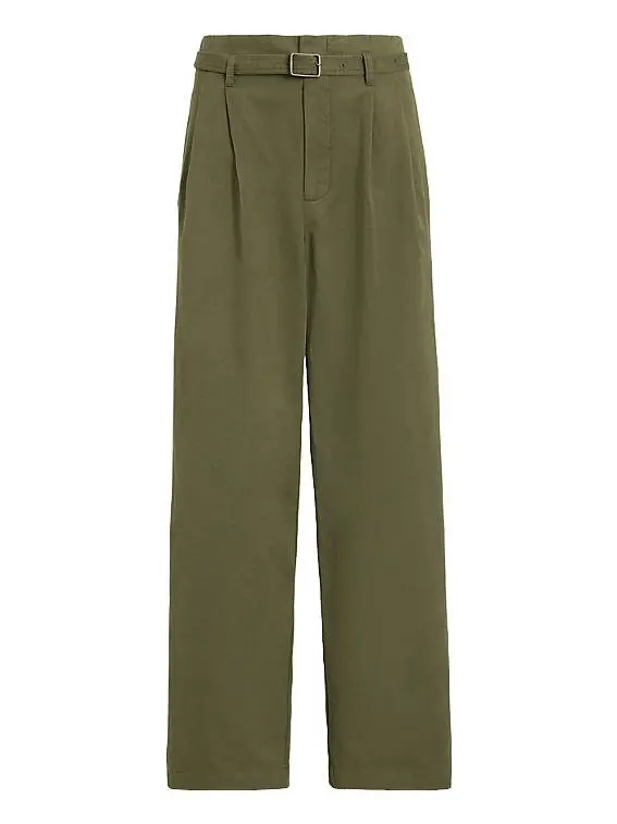 Polo Ralph Lauren Cotton And Linen Trousers - Olive