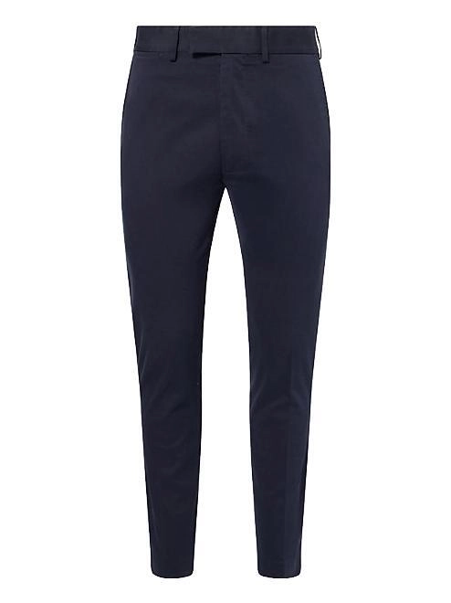 TOM FORD Slim-leg Stretch-cotton Chino Trousers - Navy