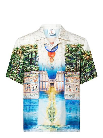 Casablanca Tromp Loeil Printed Silk Shirt - Multi