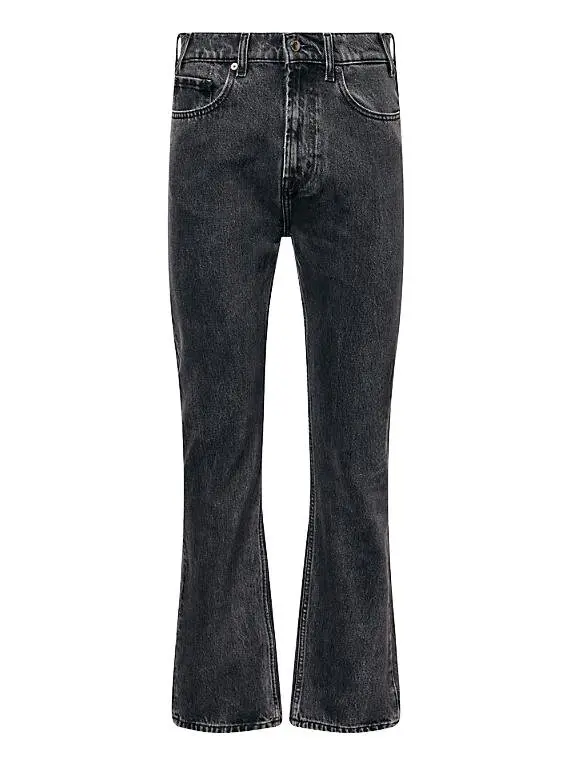 7 For All Mankind Straight-leg Denim Jeans - Caviar