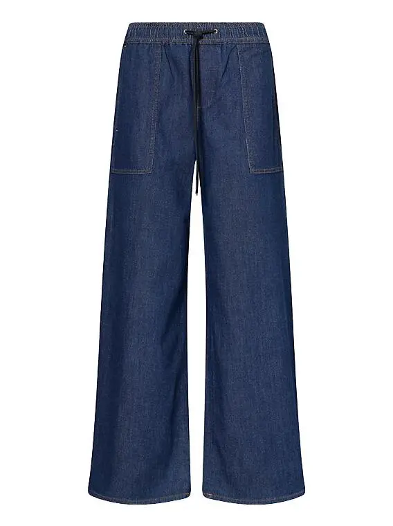 7 For All Mankind Utility Wide-leg Denim Trousers - Halona