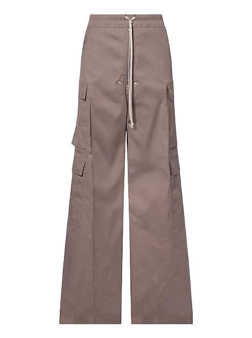 Rick Owens Flared Cargo Trousers - Dust