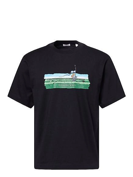 Burberry Maze Relaxed Cotton-jersey T-shirt - Black