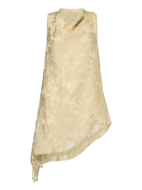 PRETTY LAVISH Inca Halter-neck Woven Top - Olive