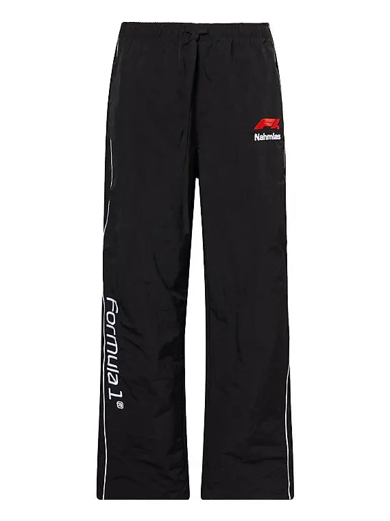 NAHMIAS F1 Warm Up Race Woven Jogging Bottoms - Black