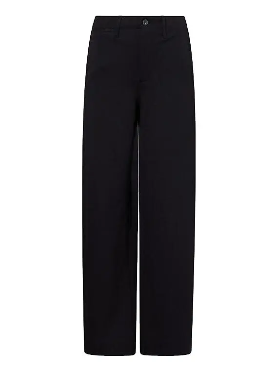 Rag & Bone Sofie Wide-leg Stretch-jersey Trousers - Black