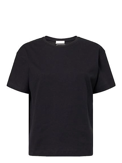 TOTEME Classic Short-sleeve Cotton-jersey T-shirt - Black