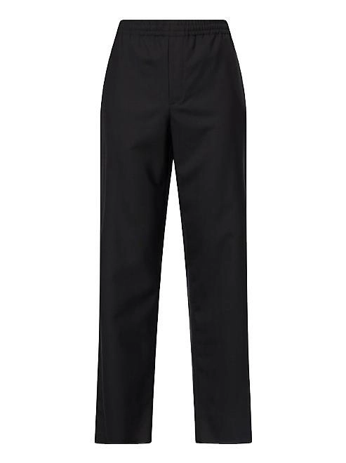Burberry Trevor Straight-leg Cotton Trousers - Black