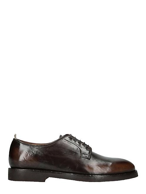 Officine Creative Bariton Leather Derby Shoes - Wine