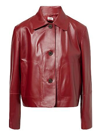 ARMA Regular-fit Leather Jacket - Saffran Red