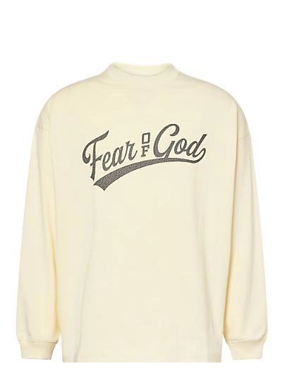 Fear Of God Merch Long-sleeve Cotton T-shirt - Chalk