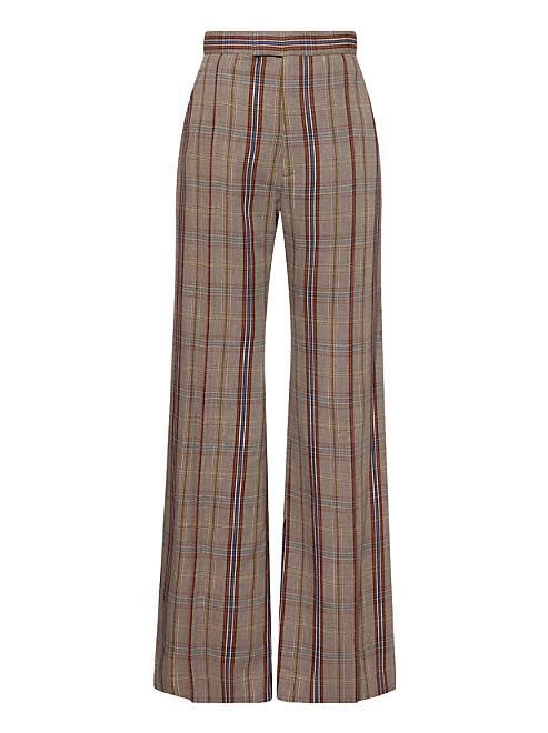 VIVIENNE WESTWOOD Wide-leg Check Trousers - Multi