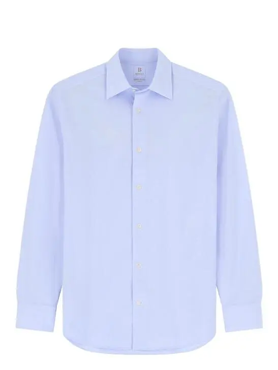 Boggi Milano Regular-fit Jersey Shirt - Light Blue