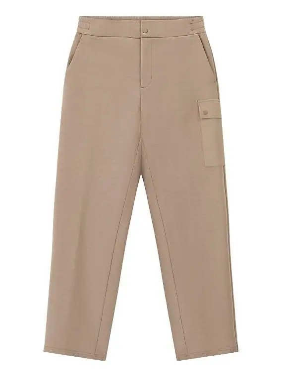 Boggi Milano Straight Leg Elasticated Waist Trousers - Camel